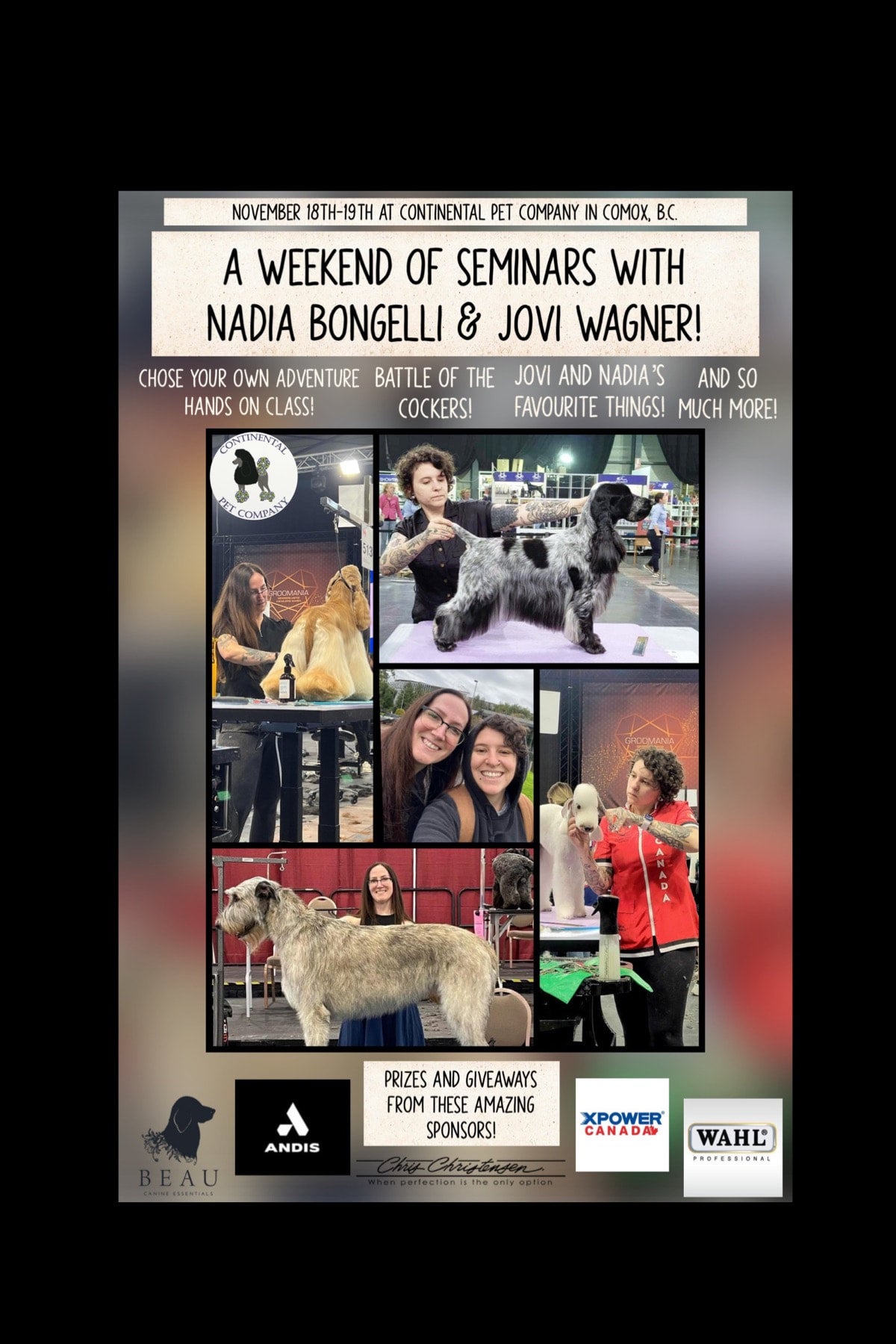 Nadia Bongelli & Jovi Wagner Seminar Weekend | Continental Pet Company ...