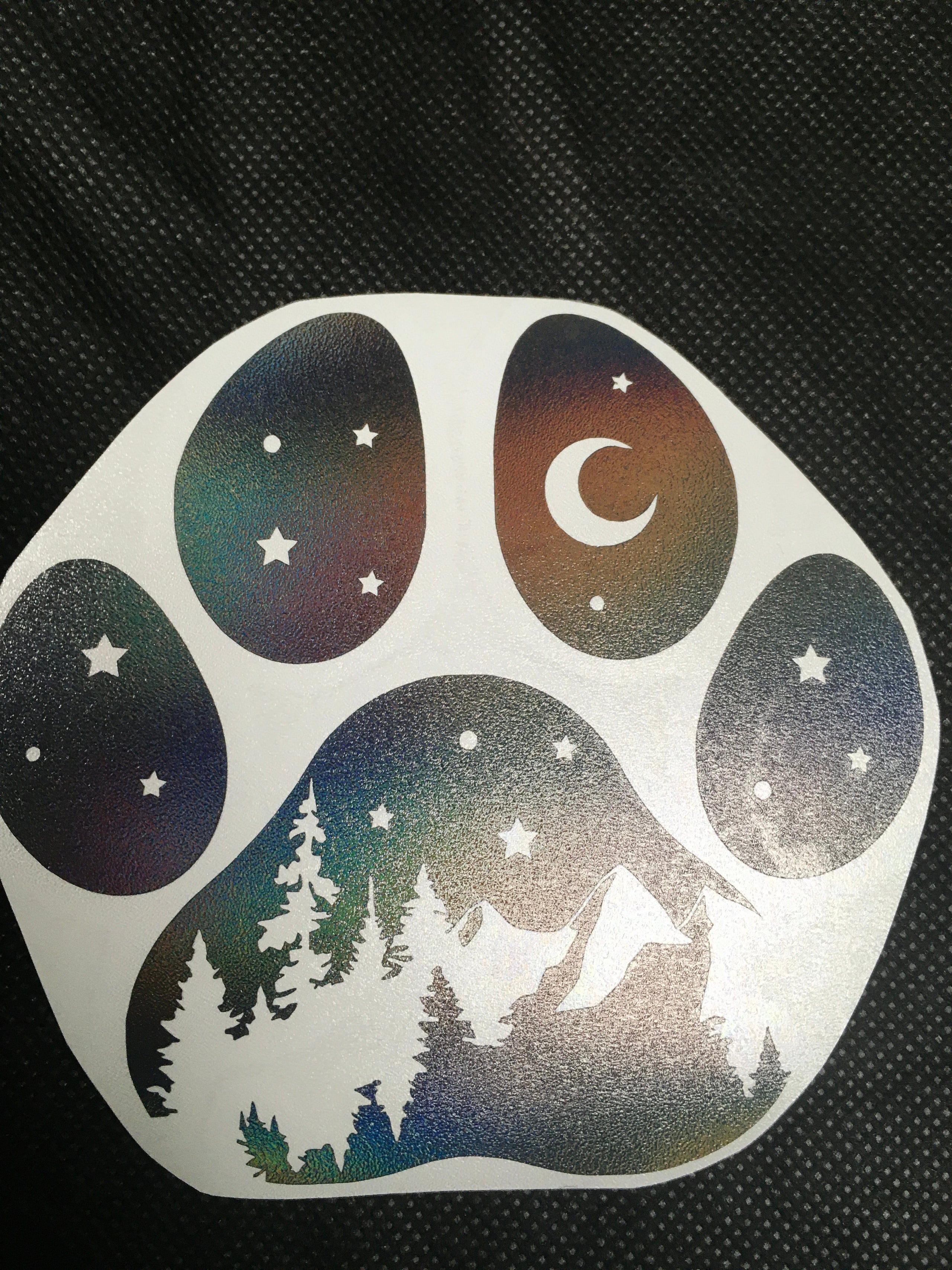 Paw Vinyl Stickers - Holographic | Continental Pet Company & Dogs Do Smile