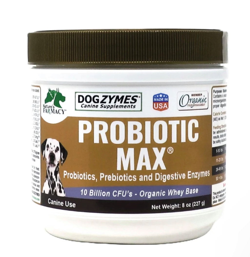 Natures Farmacy Dogzymes Probiotic Max | Continental Pet Company & Dogs ...